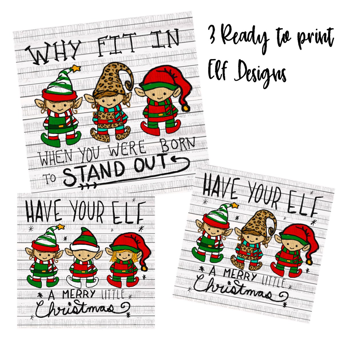 Ready to Print Elf Bundle – Halleahwood