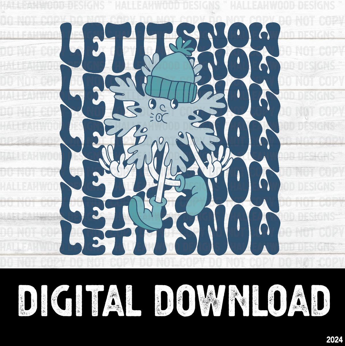 Let it Snow Snowflake – Halleahwood