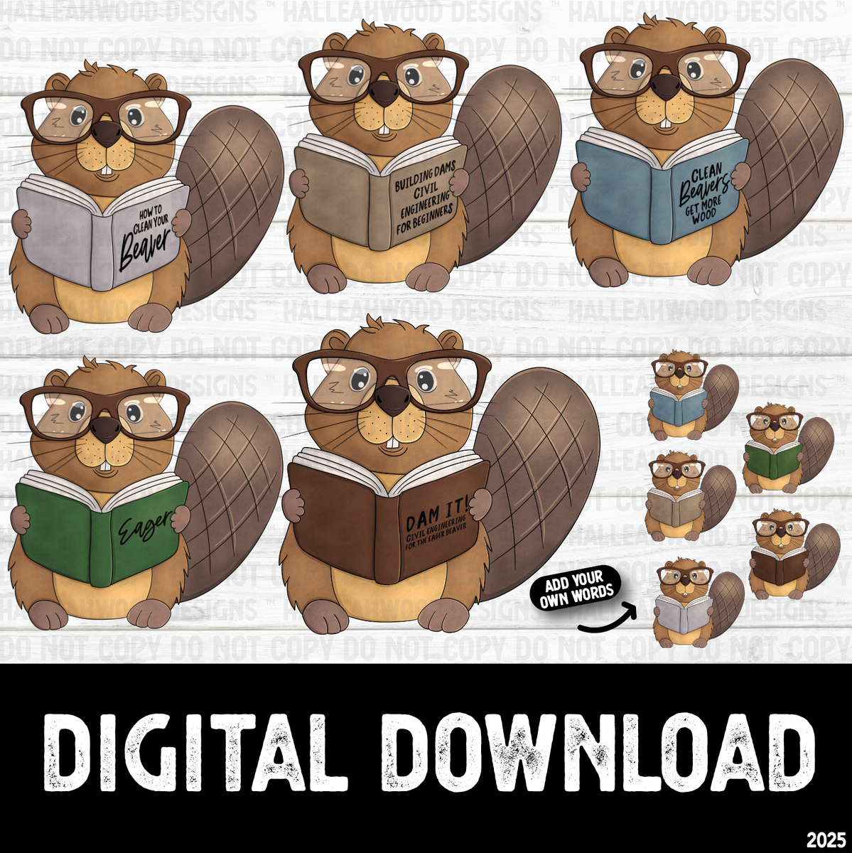 Beaver Reading Books – Halleahwood