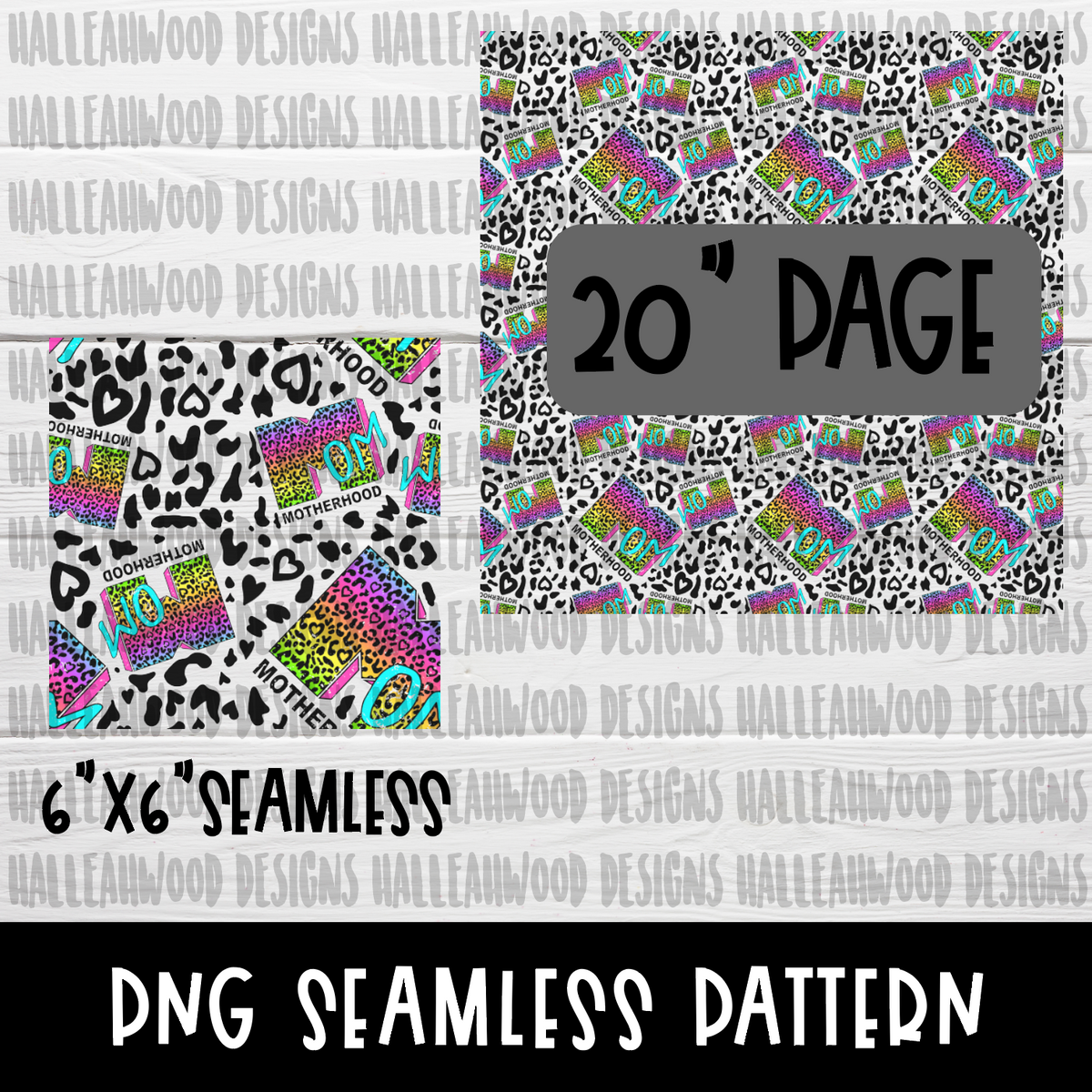 Motherhood MTV Lisa Frank style- Seamless Pattern – Halleahwood