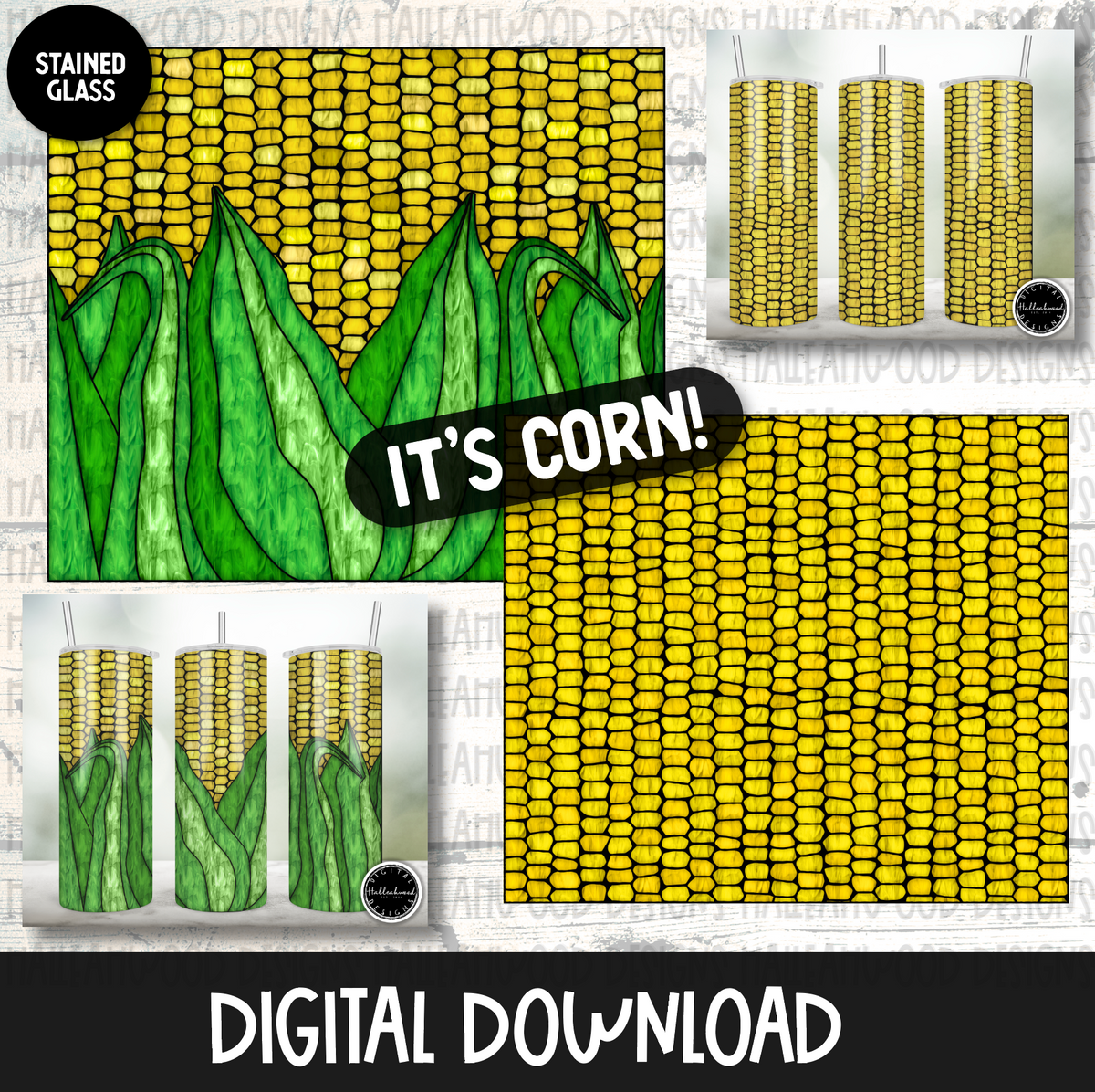 Stained Glass Tumbler Corn – Halleahwood