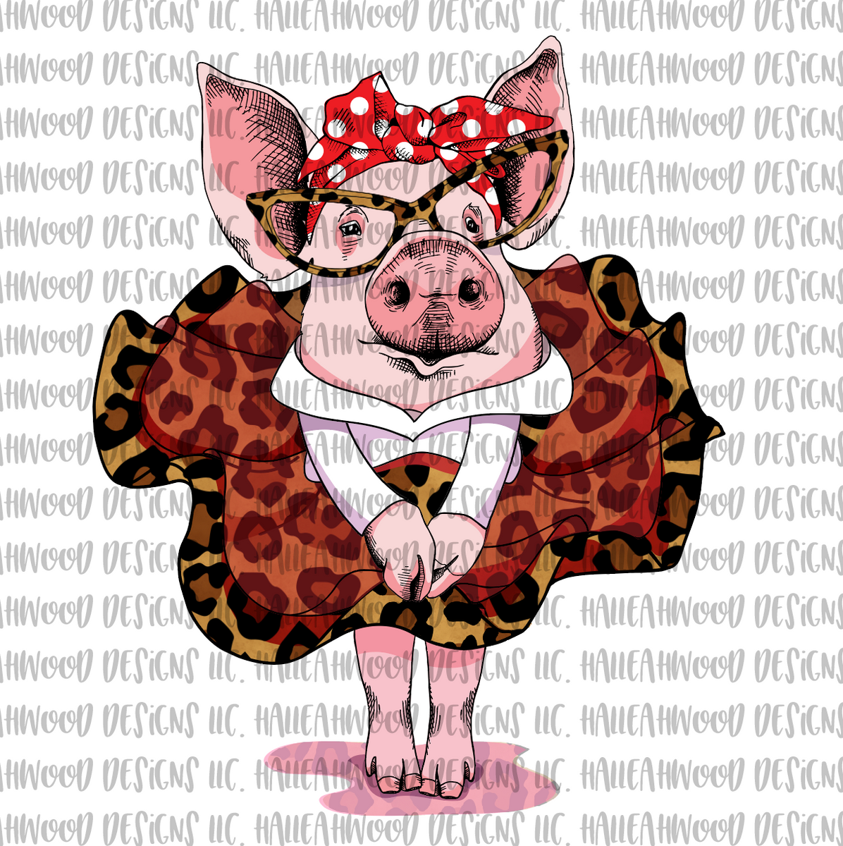 Fancy Pig with Leopard – Halleahwood