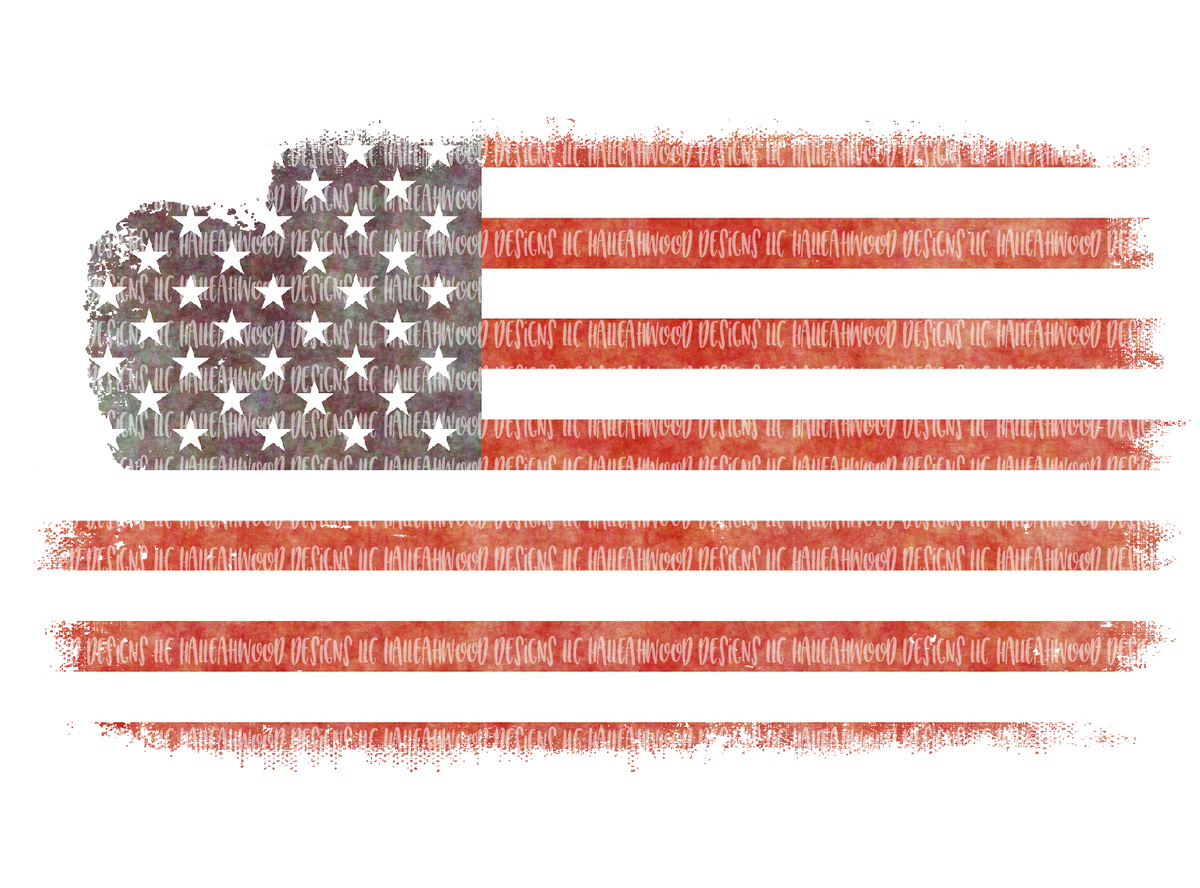 Distressed Flag – Halleahwood